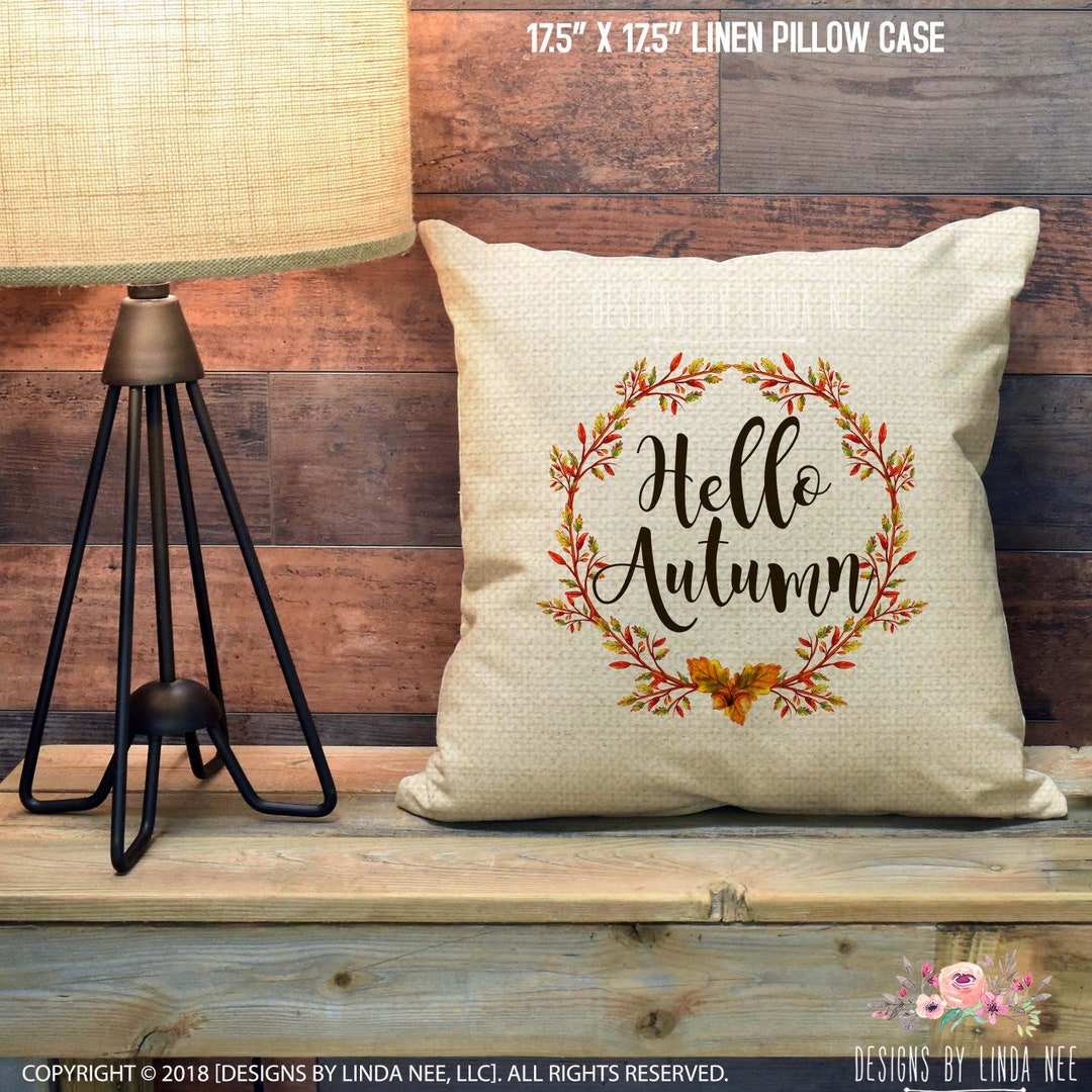 Hello Autumn Pillow Cover Harvest Pillow Fall Decor Fall Pillow Cover ...
