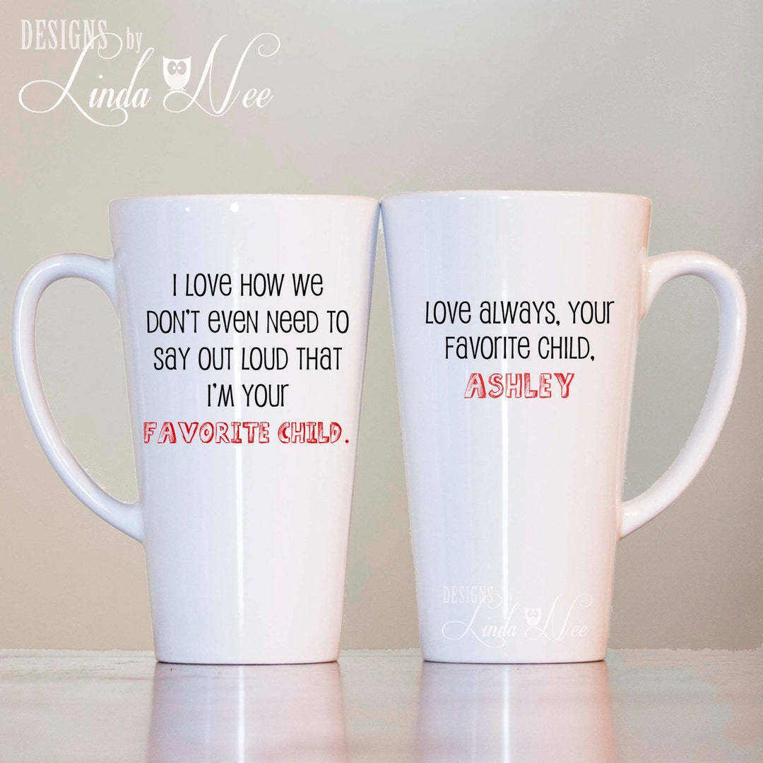 Personalized LATTE MUG, Father's Day Latte, I Love How We Don't Even ...