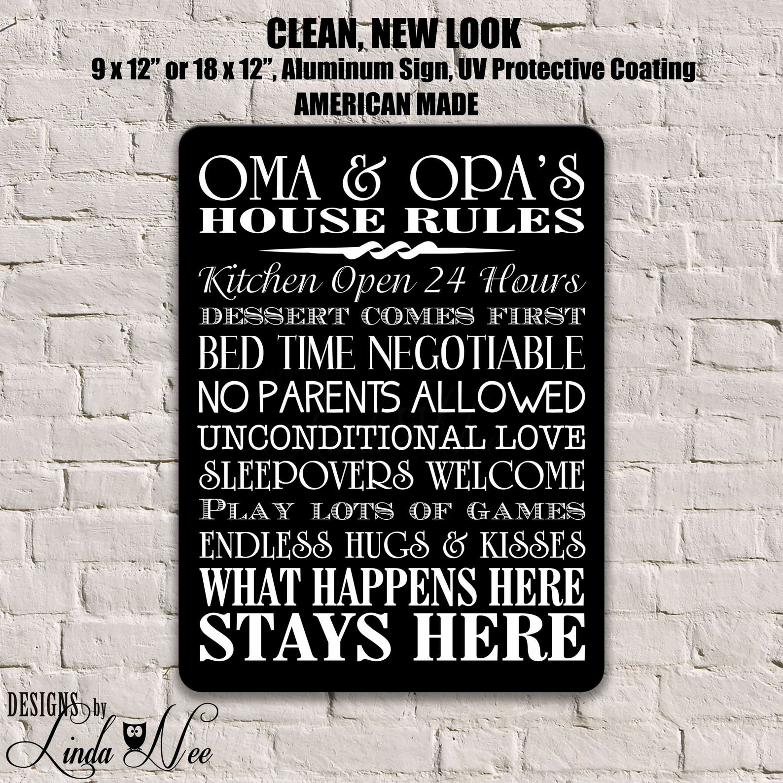 Oma and Opa Gifts, Oma and Opa Rules, Grandparents Sign, Grandparents ...