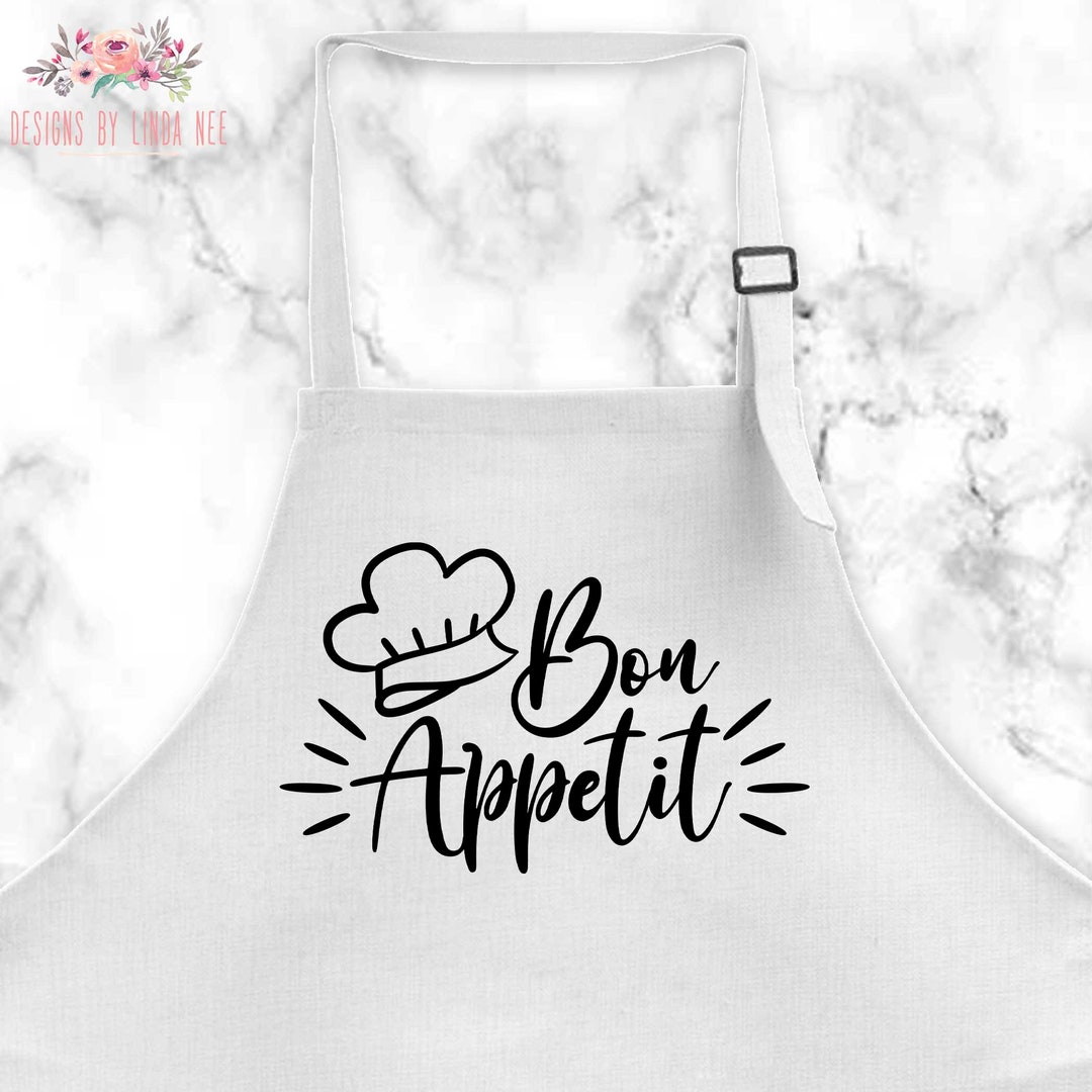 Bon Appetit Apron, Chef Apron, Womens Apron, Mens Apron, Unique Gift ...