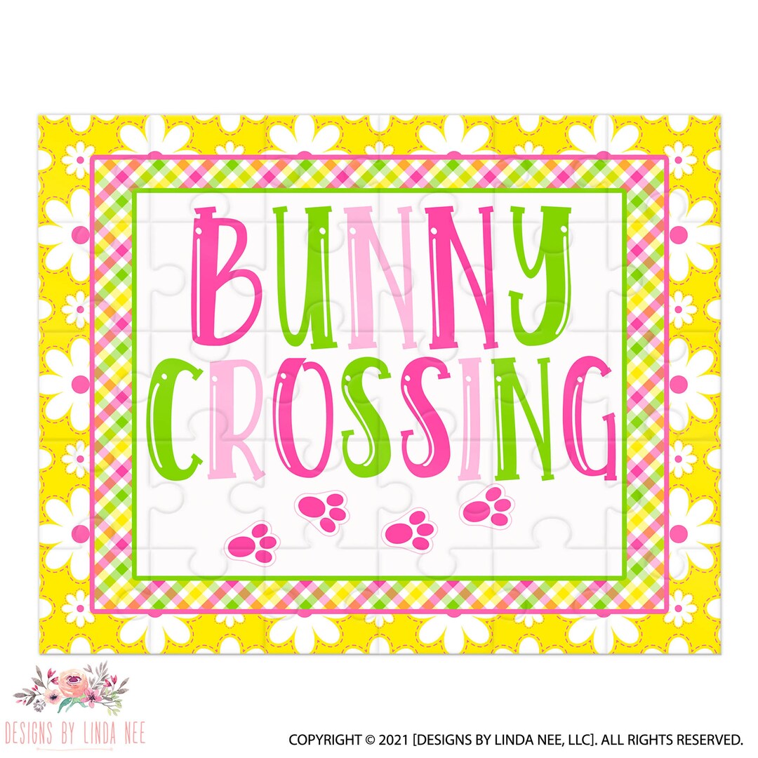 Easter Bunny Puzzle for Kids, Easter Basket Stuffer for Girls, Jigsaw ...