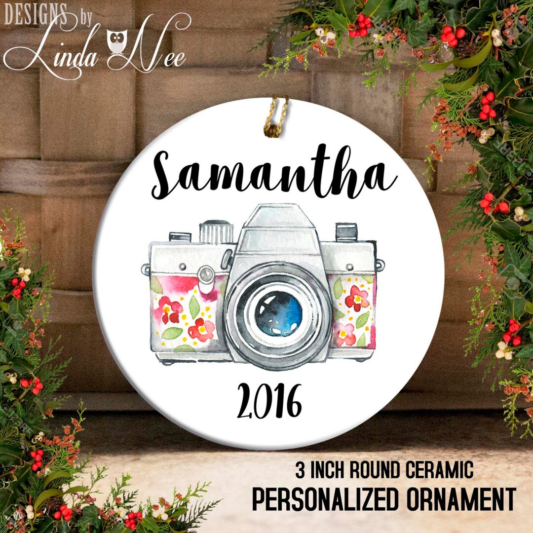 Personalized Photographer Ornament, Photography Ornament, Gift for ...