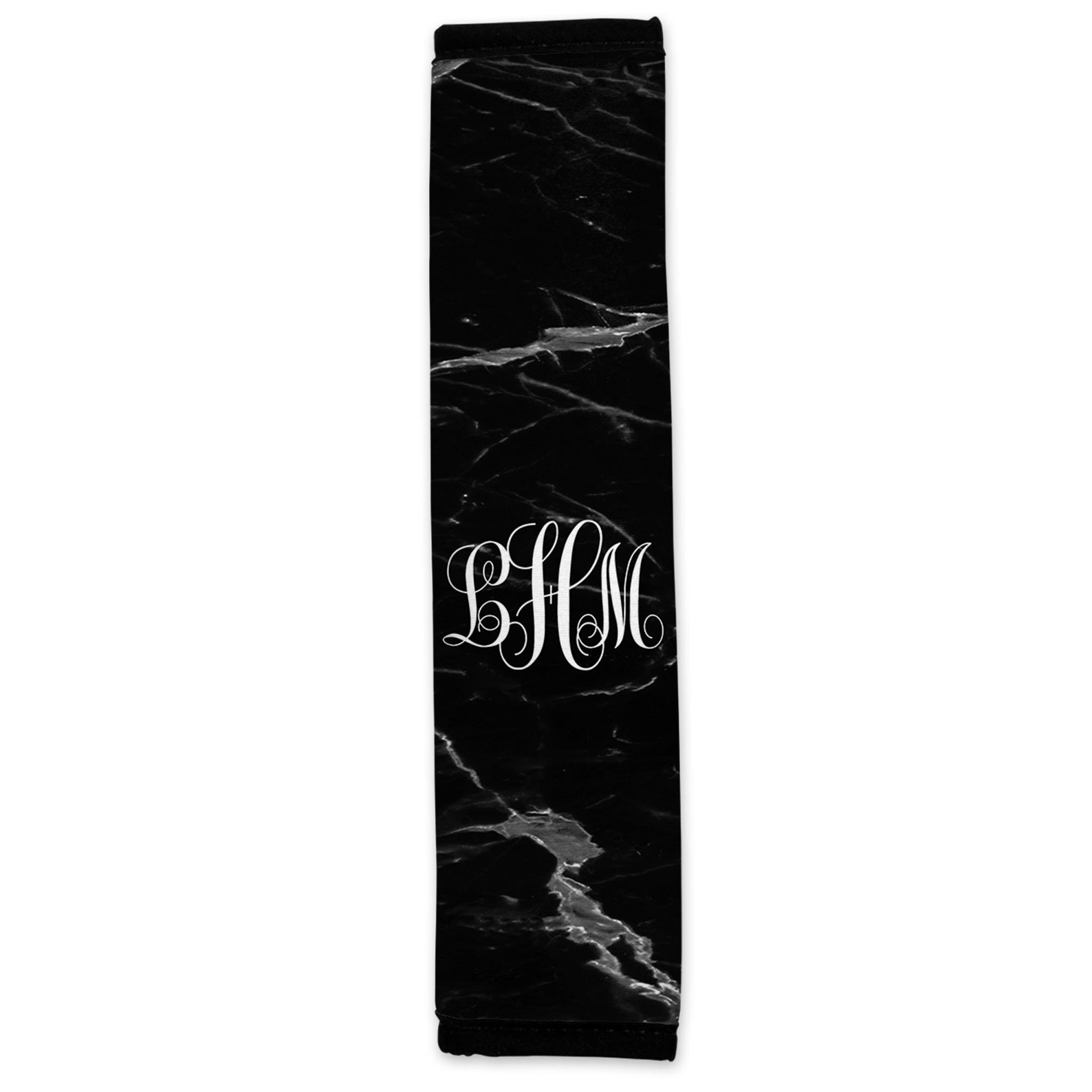 Monogrammed Black Marble License Plate Personalized Plate and Frame Car ...
