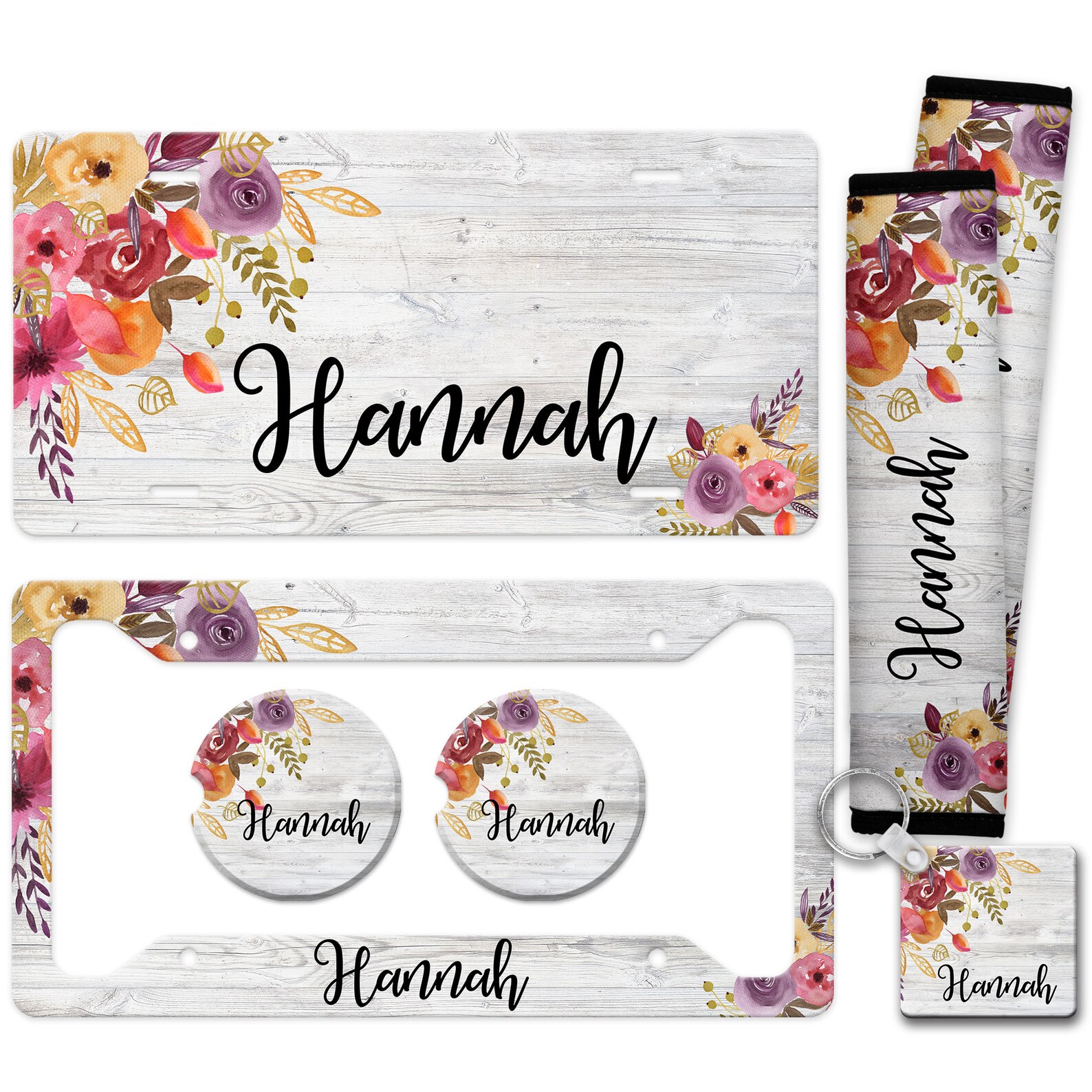 Personalized License Plate License Plate Floral License Plate - Etsy