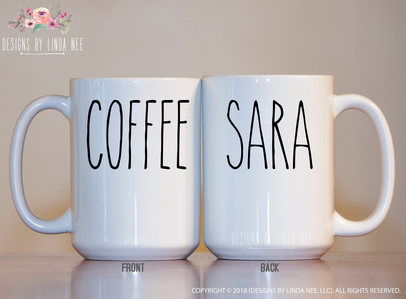 COFFEE MUG Personalized Farmhouse Coffee Bar Modern Farmhouse - Etsy