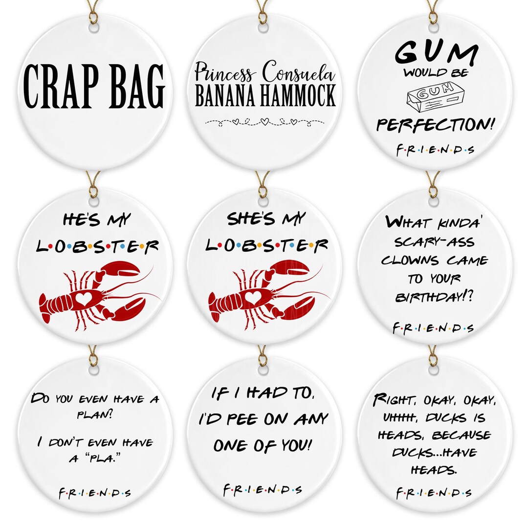Funny Friends TV Show Merchandise, Friends Ornament, Gift for Wife ...