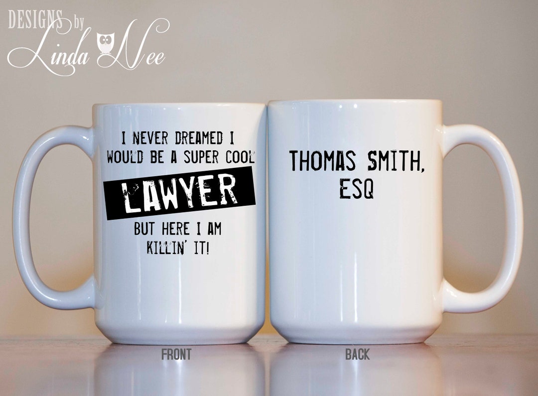 Personalized LAWYER Gift Lawyer Gift Prosecutor Mug Graduation Gift for ...