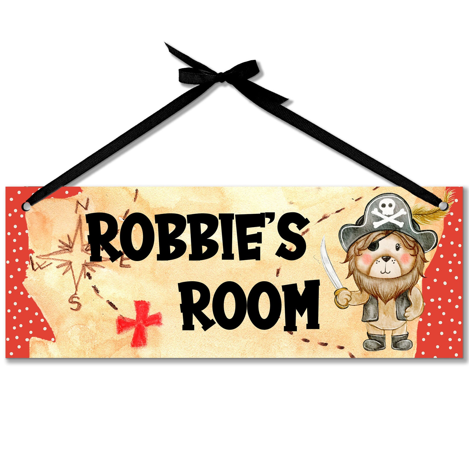 Personalized Pirate DOOR SIGN for Boys Bedroom Pirate Name - Etsy