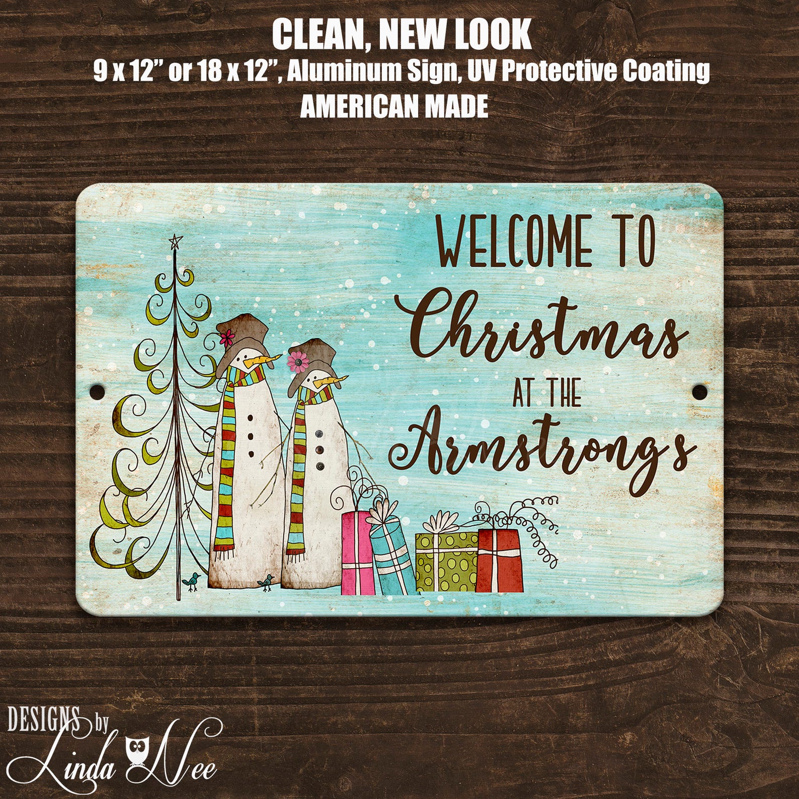 Personalized Christmas Sign Christmas Decoration Christmas | Etsy