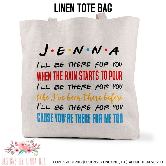Personalized Friends TV Show Tote Bag I'll Be There for - Etsy