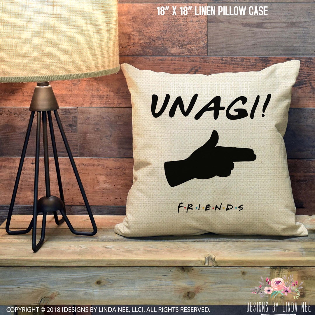 UNAGI Friends TV Show Throw Pillow, Friends Gift, Funny Tv Quote ...