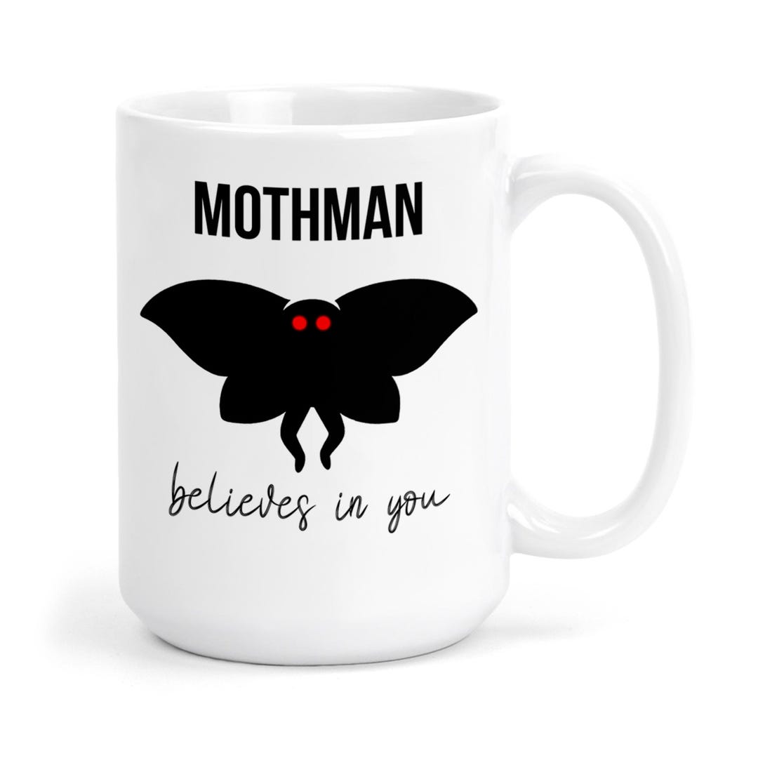 Mothman Coffee Mug, Funny Adult Humor Cryptid Merch, Humorous Gifts for Cryptozoology Lovers ...