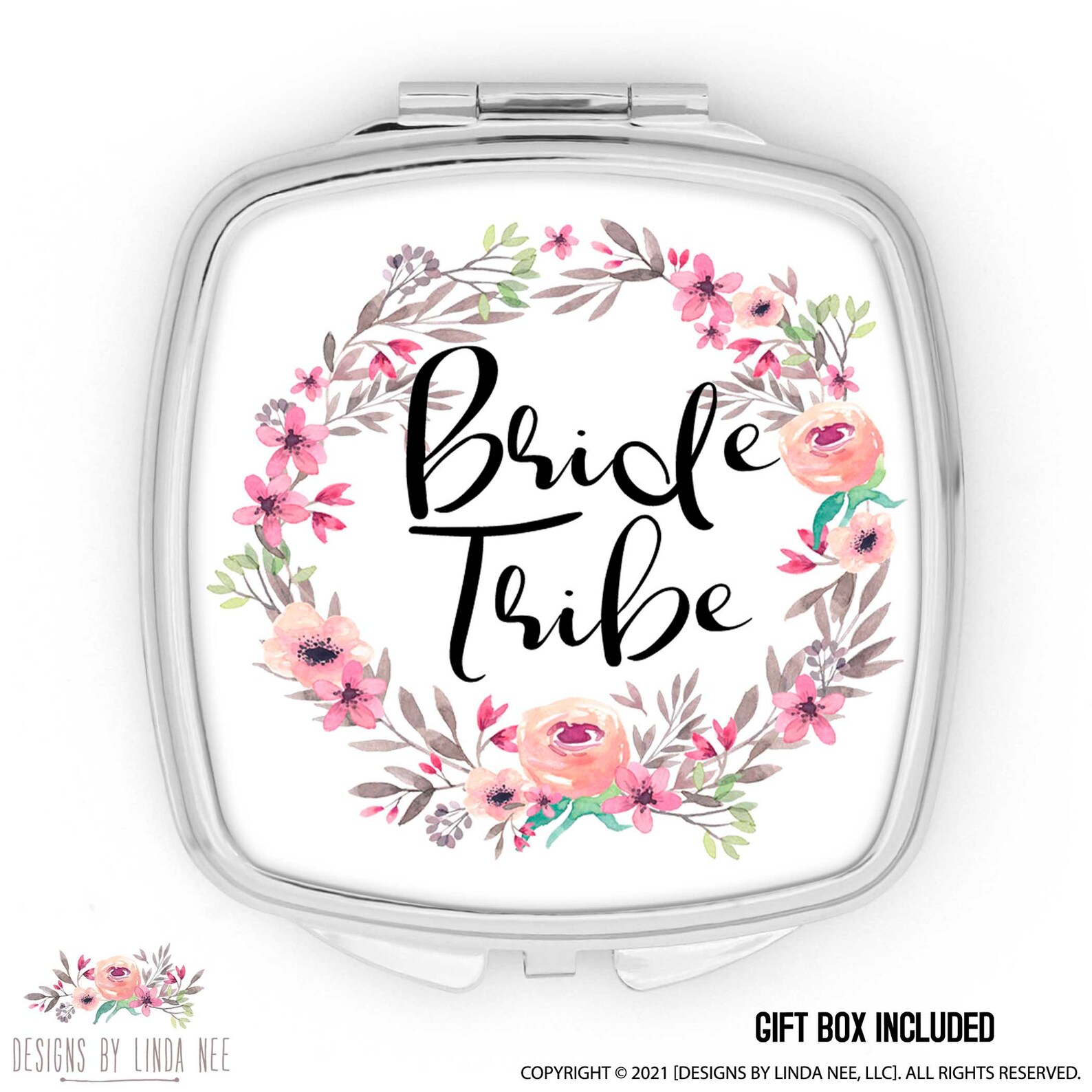 Bride Tribe Mirror Hen Party Pocket Mirror Team Bride Mirror - Etsy