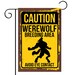 Werewolf Garden Flag Werewolf Farm Flag Cryptid Decor - Etsy