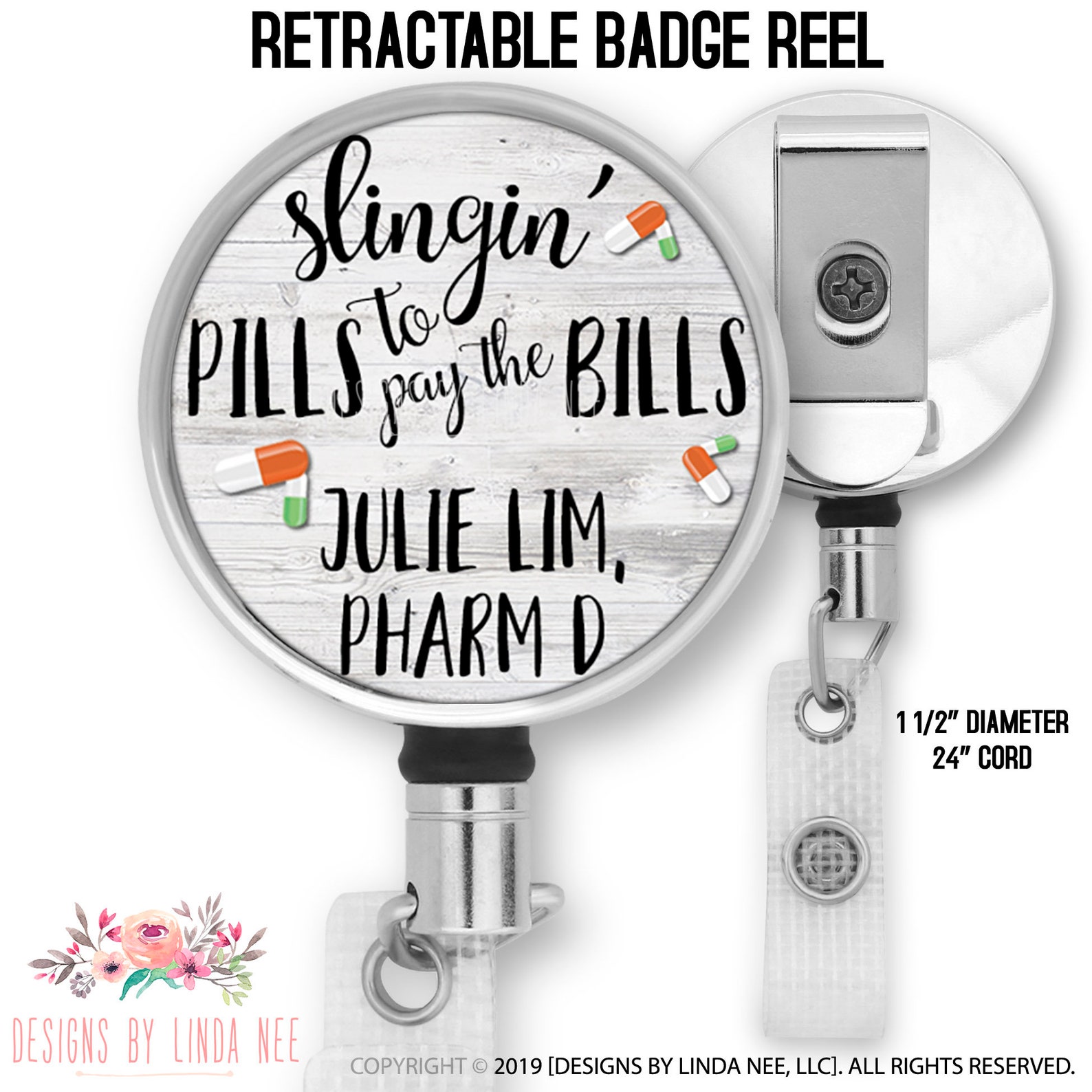 Pharmacy Graduation Gift Pharmacist ID Badge PHARMD Badge Reel - Etsy