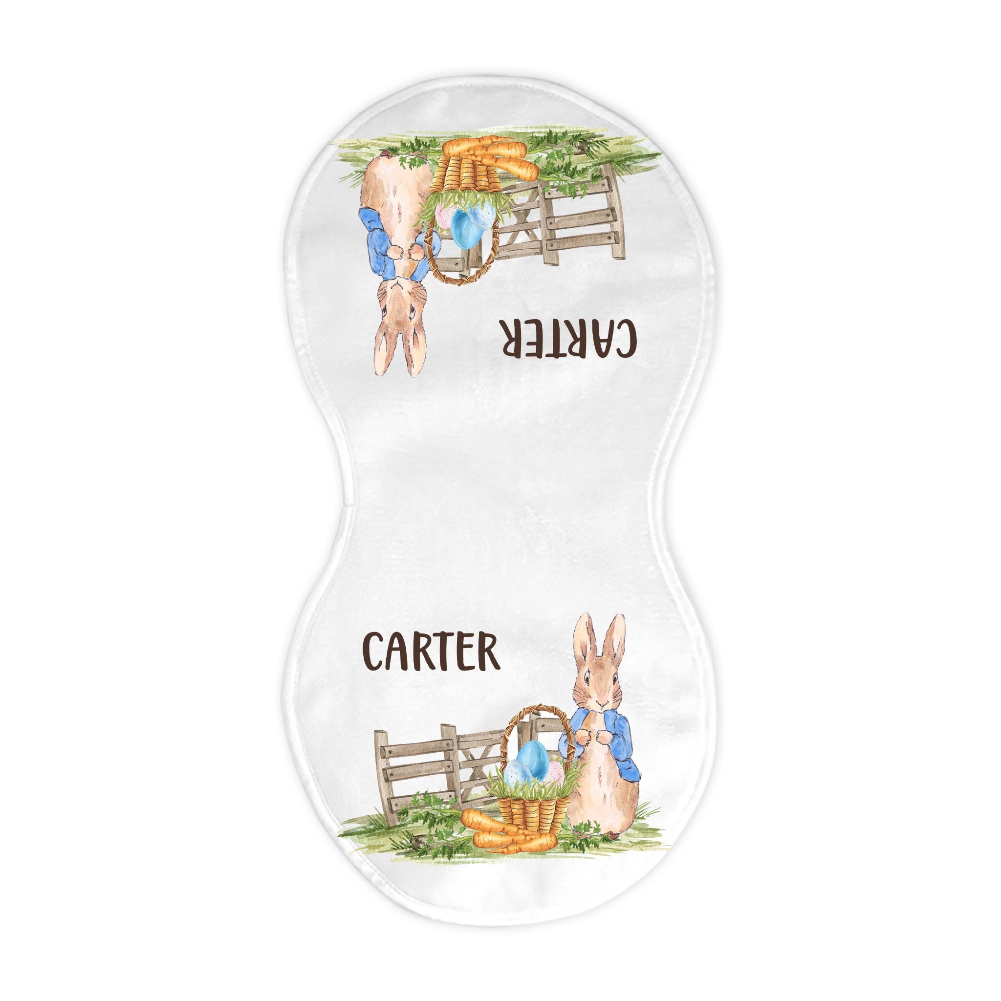 Personalized Peter Rabbit Gift Set Easter Baby Bib Burp Cloth | Etsy