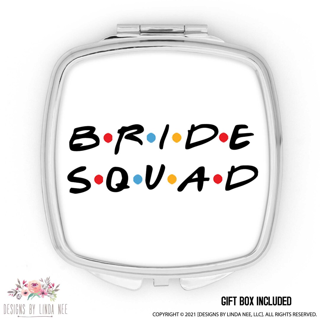 Bride Squad Mirror Hen Party Pocket Mirror Team Bride Mirror - Etsy
