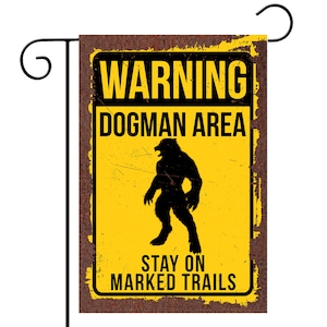 Dogman Garden Flag, Dogman Farm Flag, Cryptid Decor, Dogman Lawn Flag, Country House Flag ...