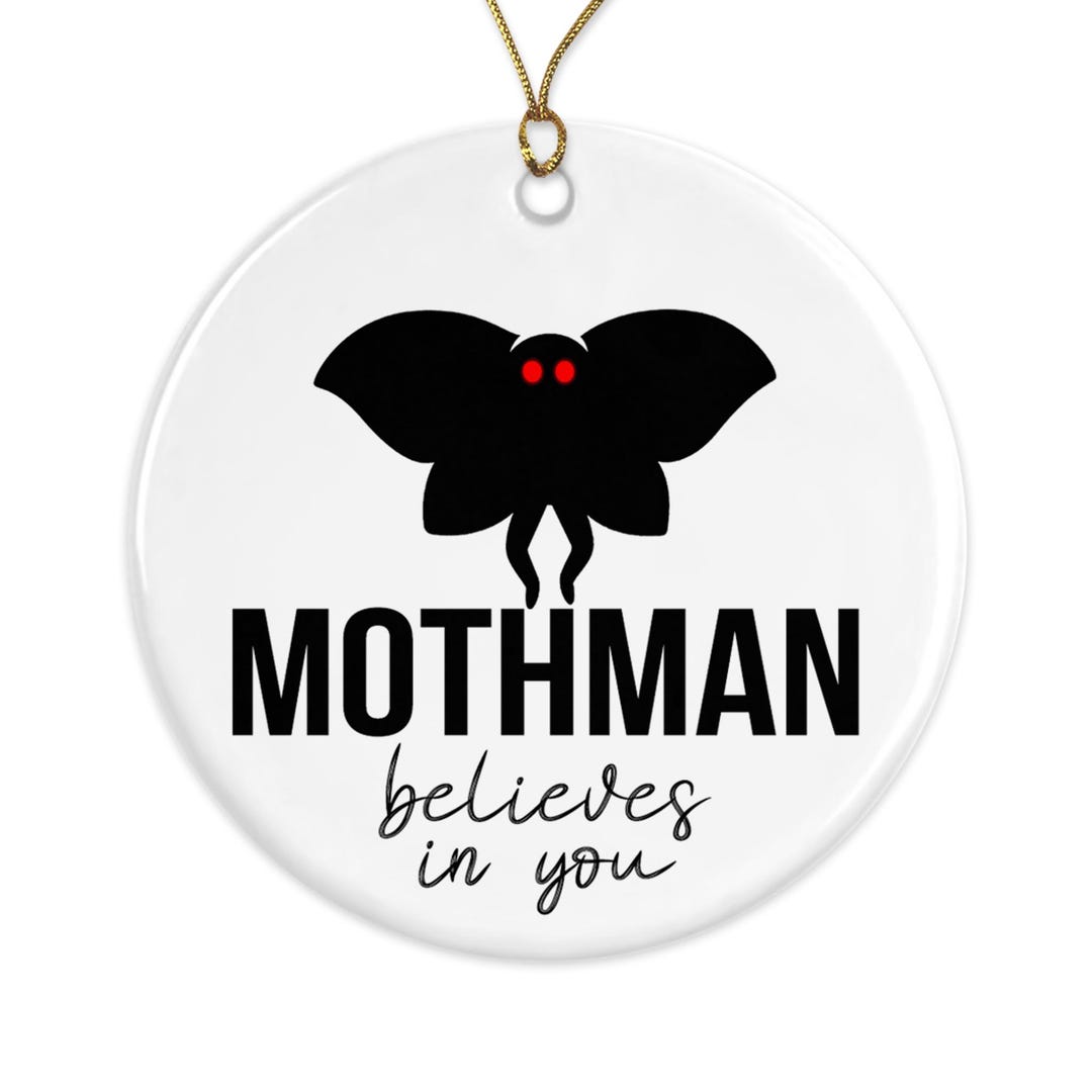 Mothman Christmas Ornament, Cryptid Ornament, Mothman Decor, Xmas Gift ...