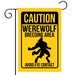 Werewolf Garden Flag Werewolf Farm Flag Cryptid Decor - Etsy