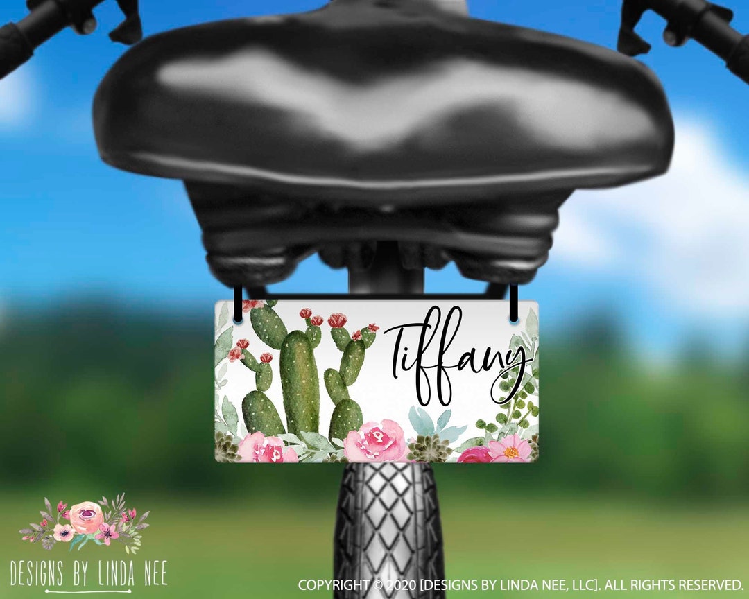 Cactus Bike License Plate Custom License Plate Personalized Bike Tag ...