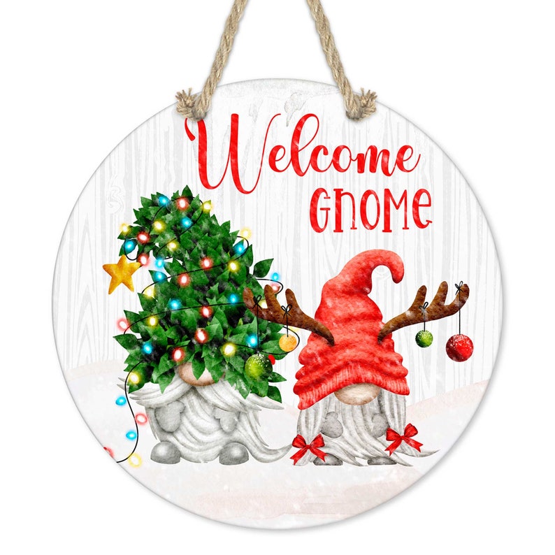 Welcome Gnome Christmas Sign Ceramic Kitchen Wall Sign Mr - Etsy Australia
