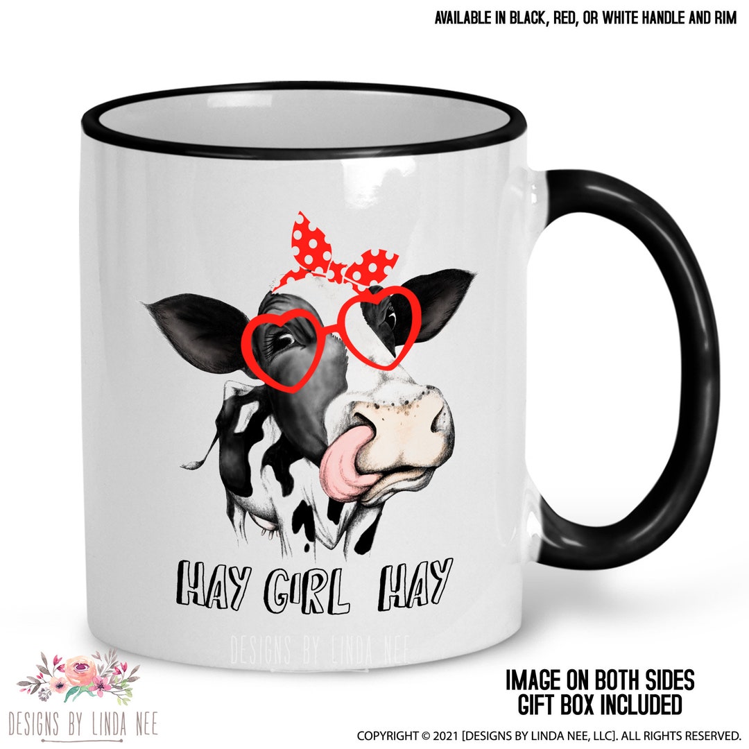 Highland Cow Mug, Funny Hay Girl Hay Mug, Heifer Coffee Cups for Her ...