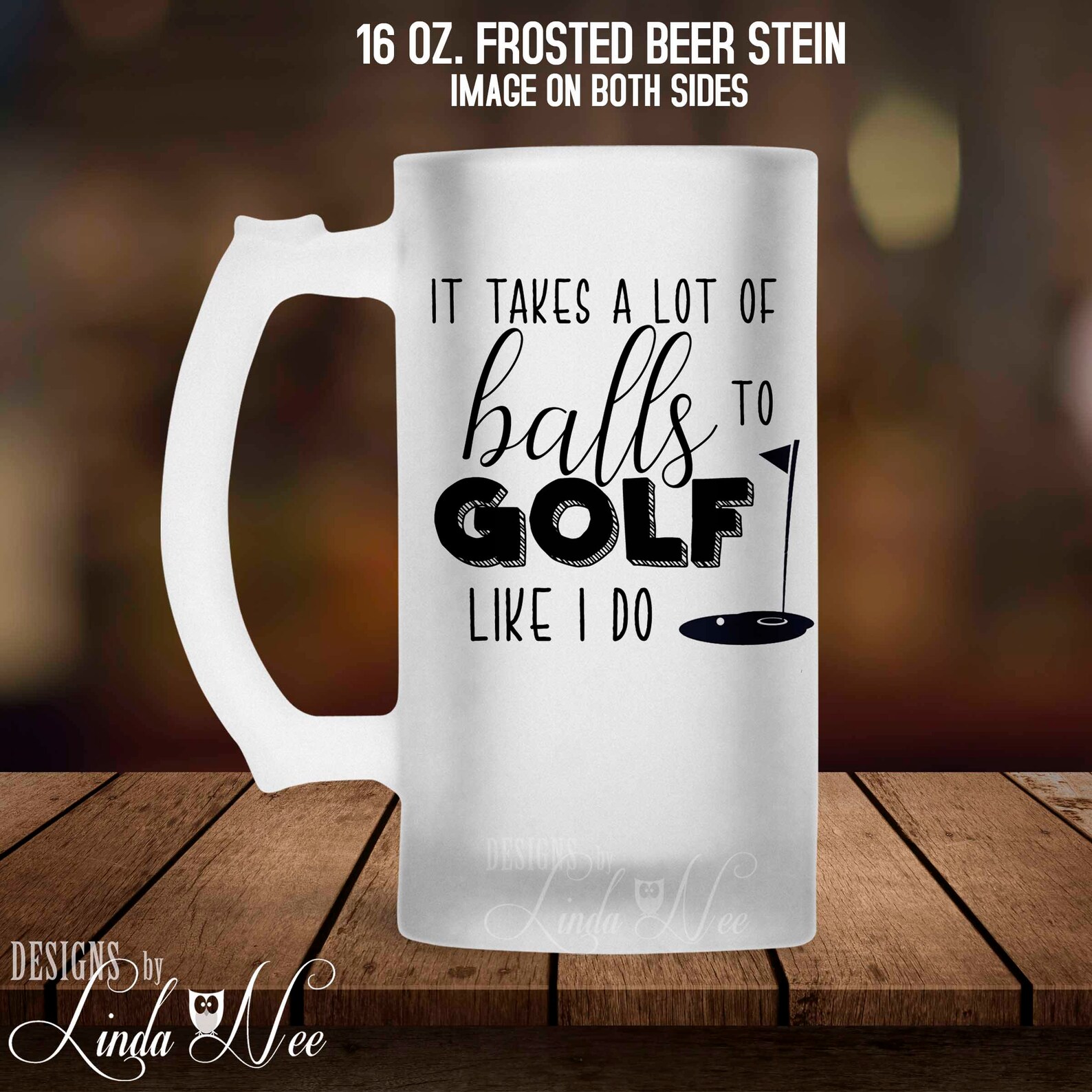 Golf Beer Stein, Personalized Golf Beer Mug, Golf Gift, Golfer, Golfer ...
