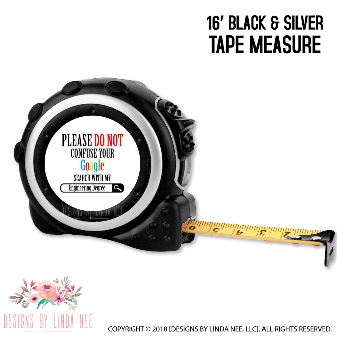 Google Search Engineering Degree Tape Measure Personalized Tape Measure ...