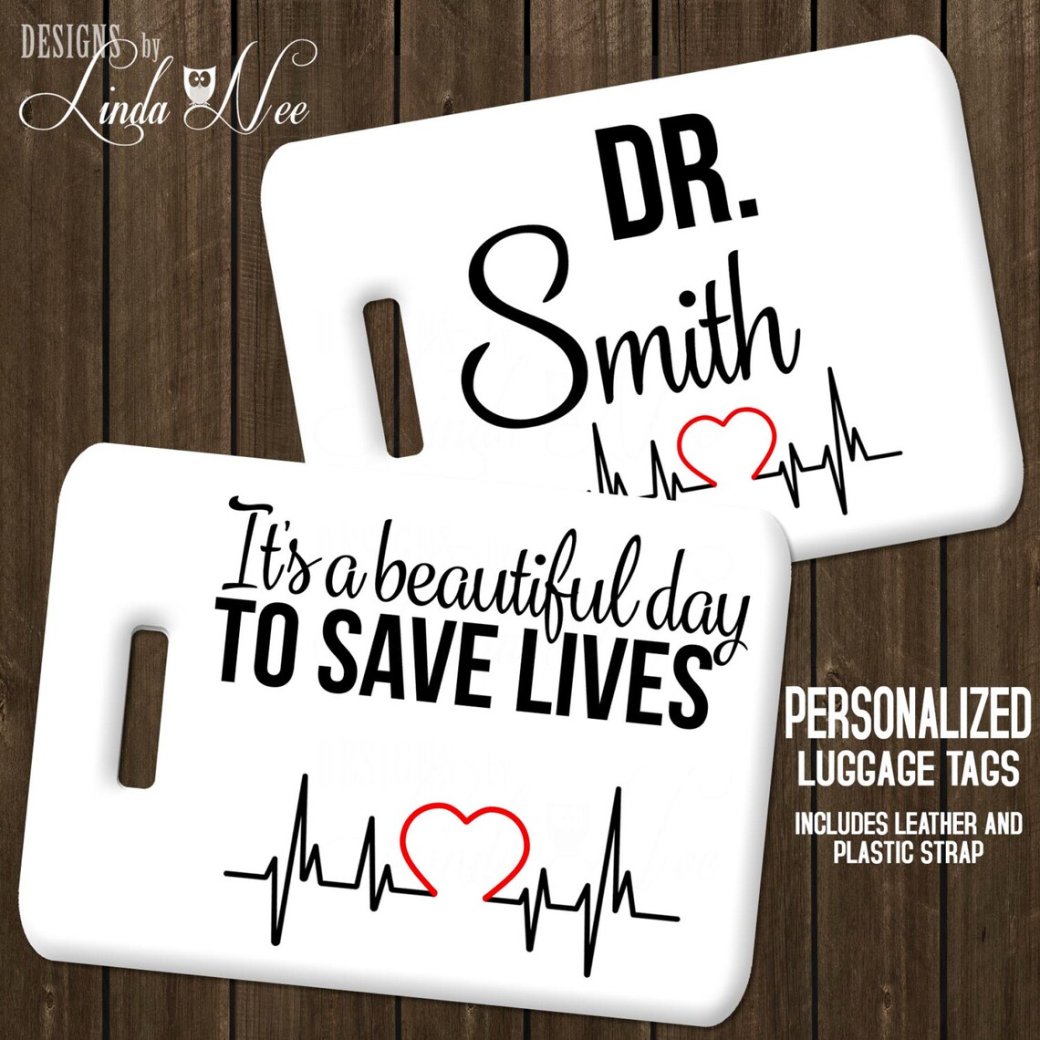 It's a Beautiful Day to Save Lives Luggage Bag Tags | Etsy