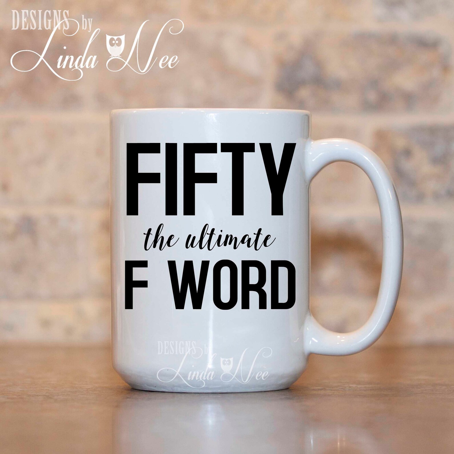 Funny 50th Birthday Latte Mug Fifty 50th Birthday Party Gift | Etsy