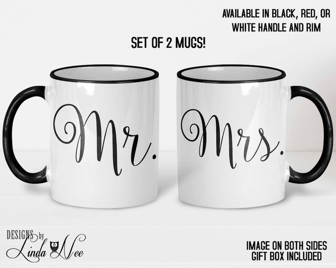 Mr. or Mrs. Mug, Couple Mug, Couples Coffee Cup, Mr. or Mrs. Coffee Mug ...