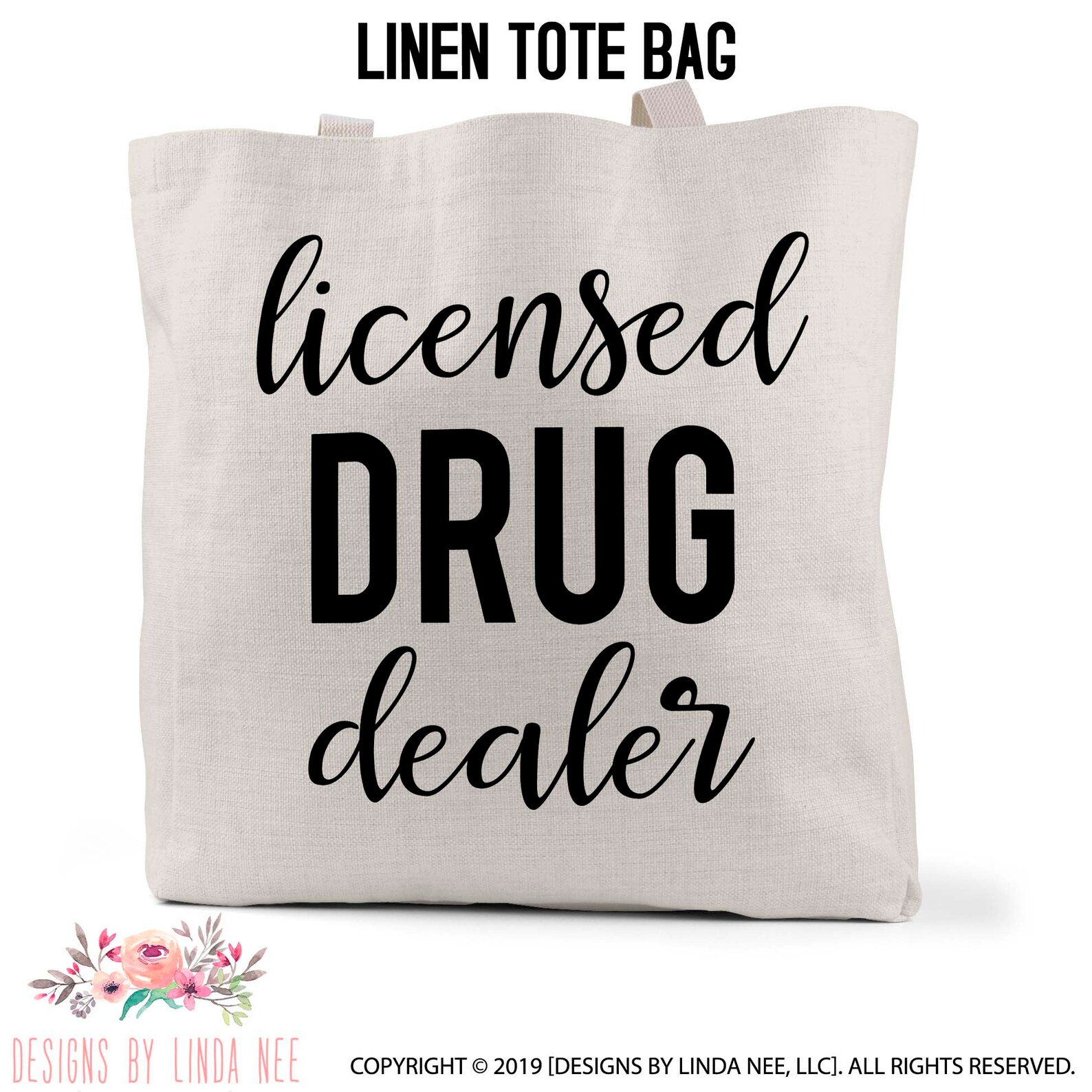 Licensed Drug Dealer Tote Bag Gift for Pharmacist Funny - Etsy