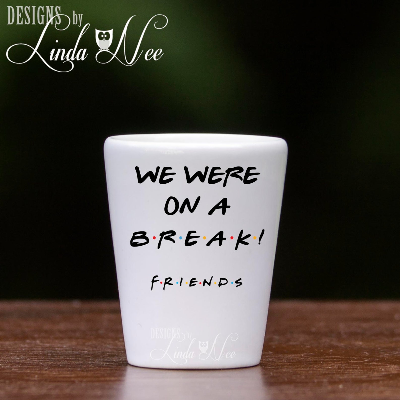 We Were on a Break FRIENDS TV Show Shot Glass Ceramic Shot - Etsy