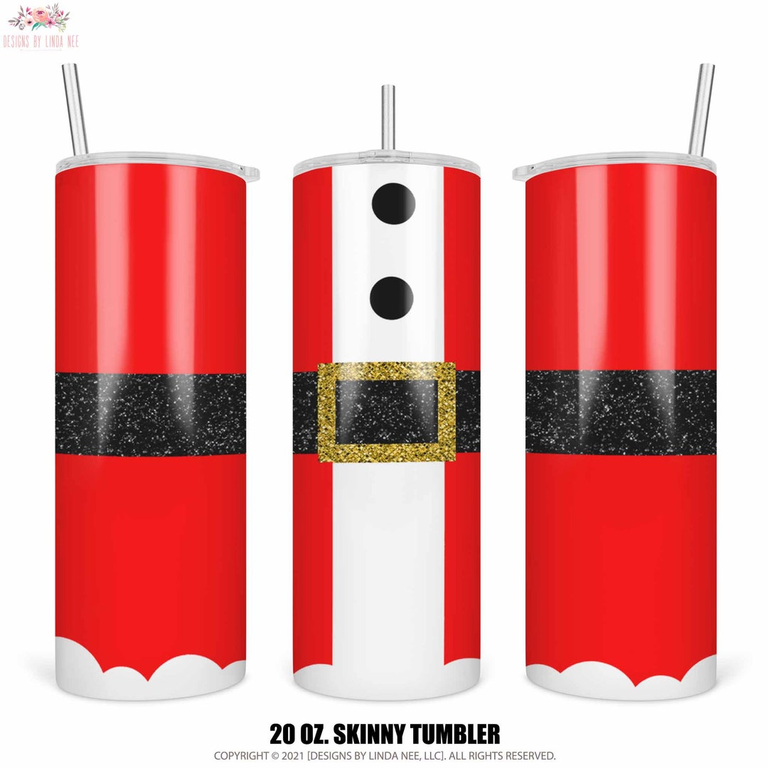 Santa Claus Christmas Tumbler Cup, Santa Cup, Santa Mug, Santa Suit ...