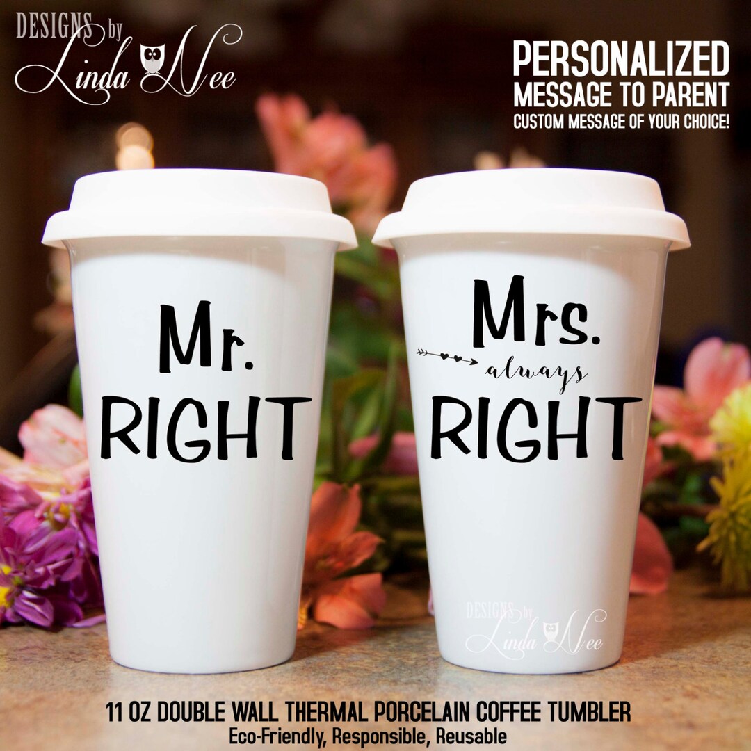 Mr. Right and Mrs. Always Right, Couples Mug Set, His Hersvtravel ...