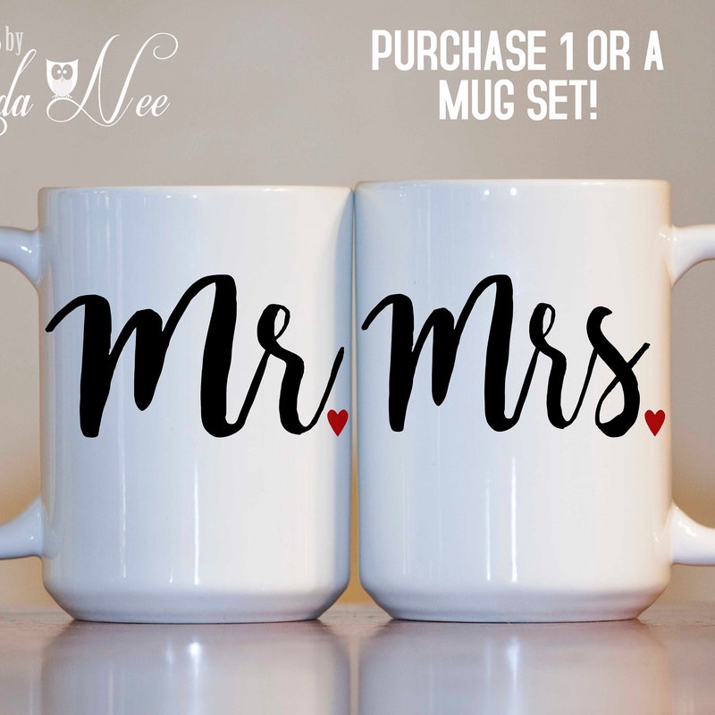 Mr and Mrs Mugs - Etsy