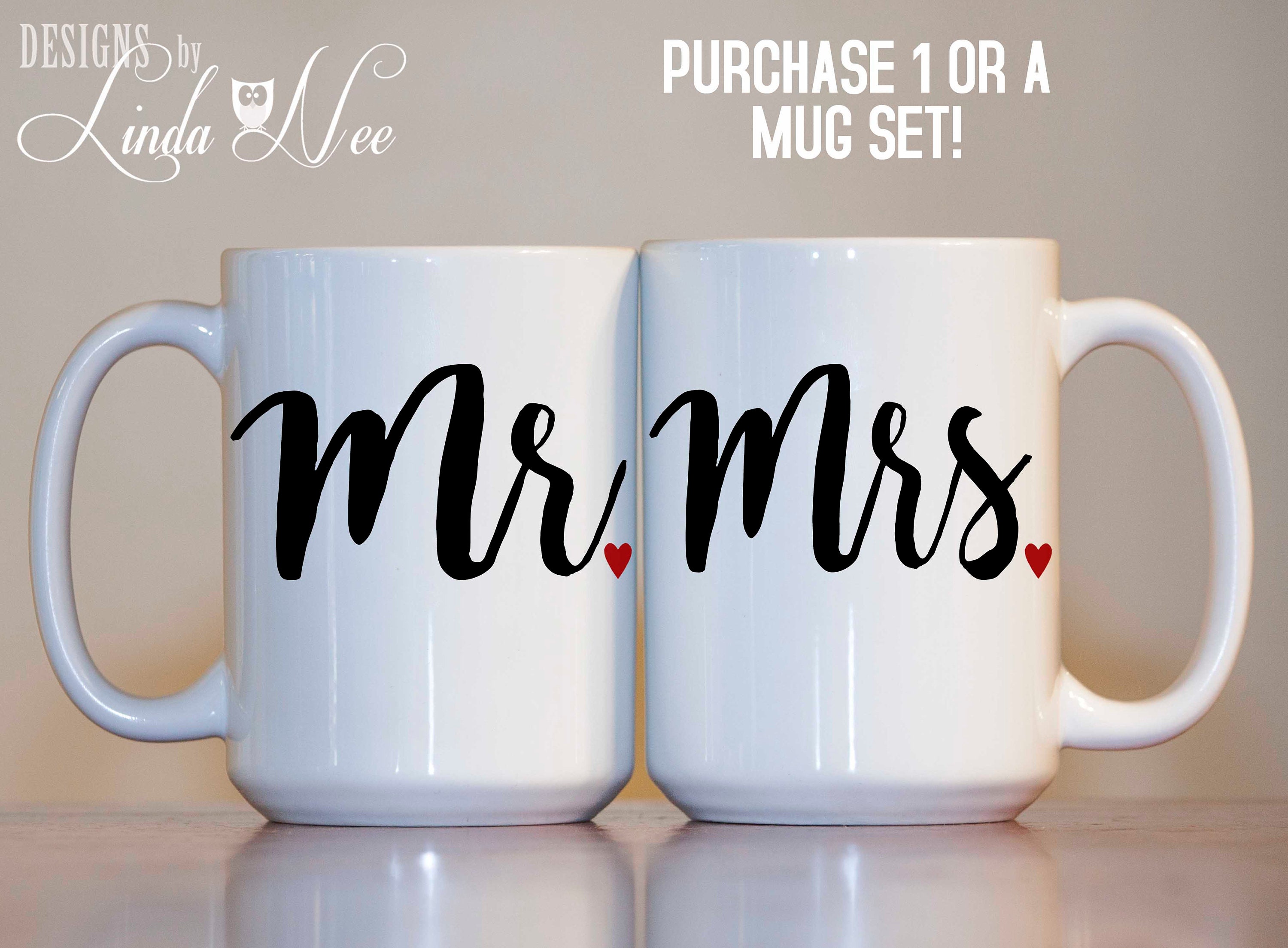Mr And Mrs Mug Mr And Mrs Coffee Mugs Couples Mugs Etsy