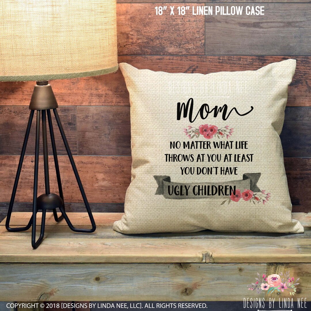 Mom Pillow Gift for Mom Custom Mother Pillow Cover Mothers Day Gift Mom ...
