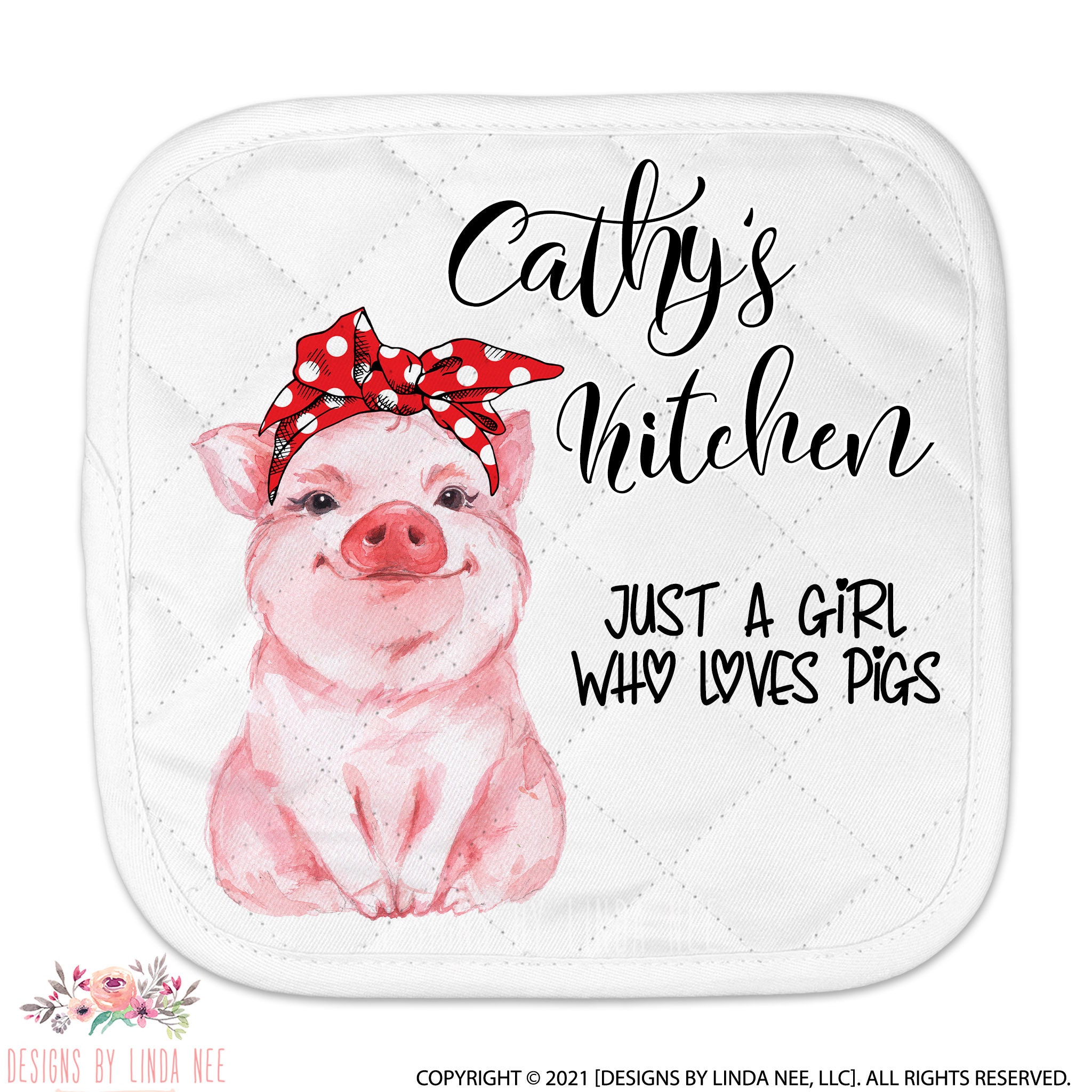 Personalized Apron for Women Pig Kitchen Gifts for Her | Etsy