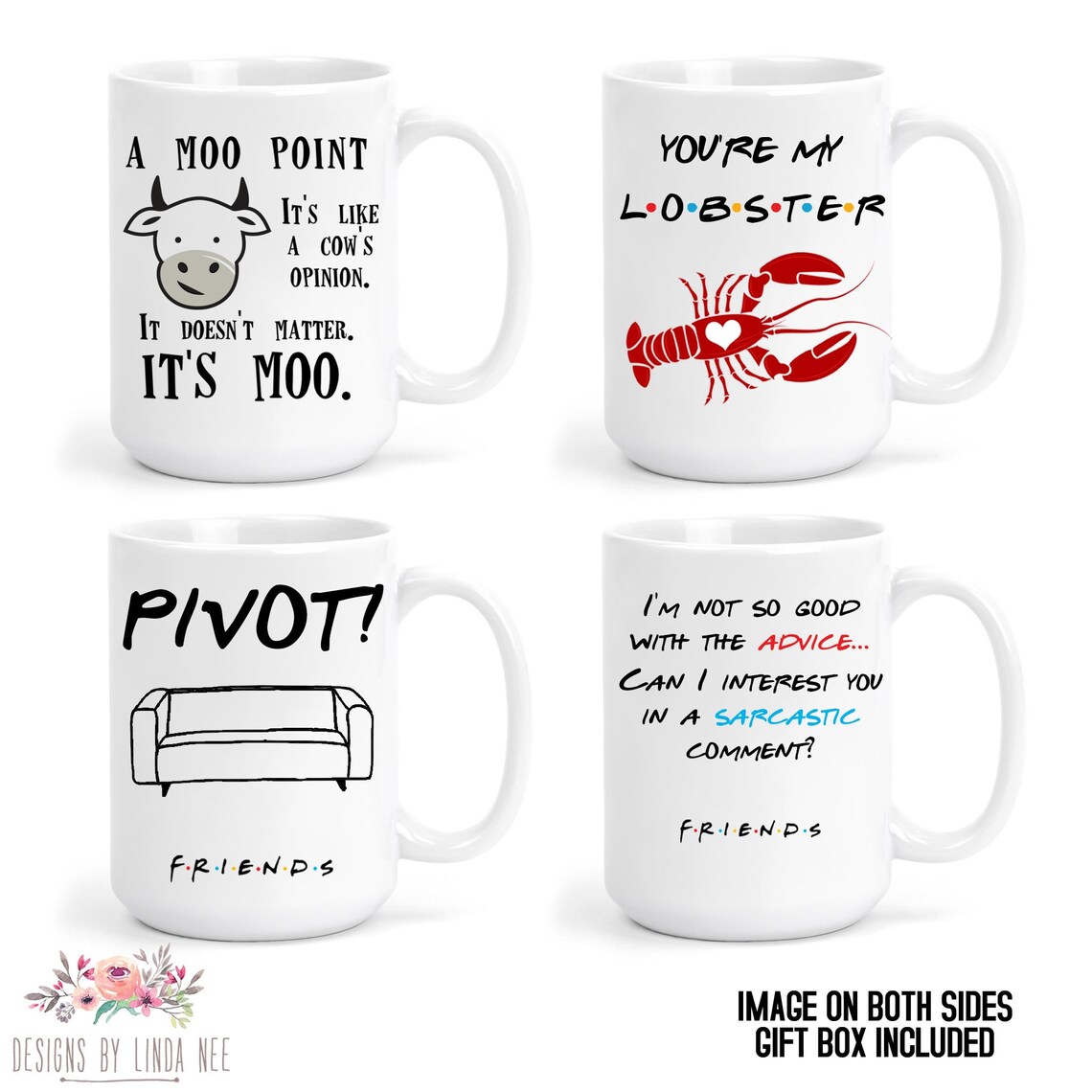 A Moo Point Gift, FRIENDS TV Show Quote, Joey Quote, A Moo Point Mug ...