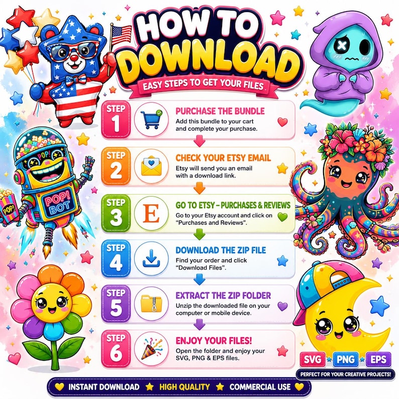 Dandy's World SVG Bundle: Roblox Characters, Gamer Birthday Party ...