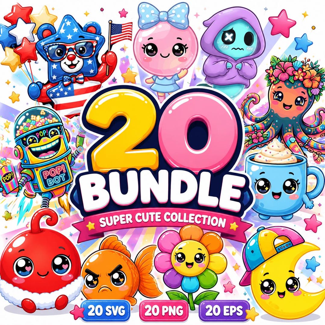 Dandy's World SVG Bundle: Roblox Characters, Gamer Birthday Party ...