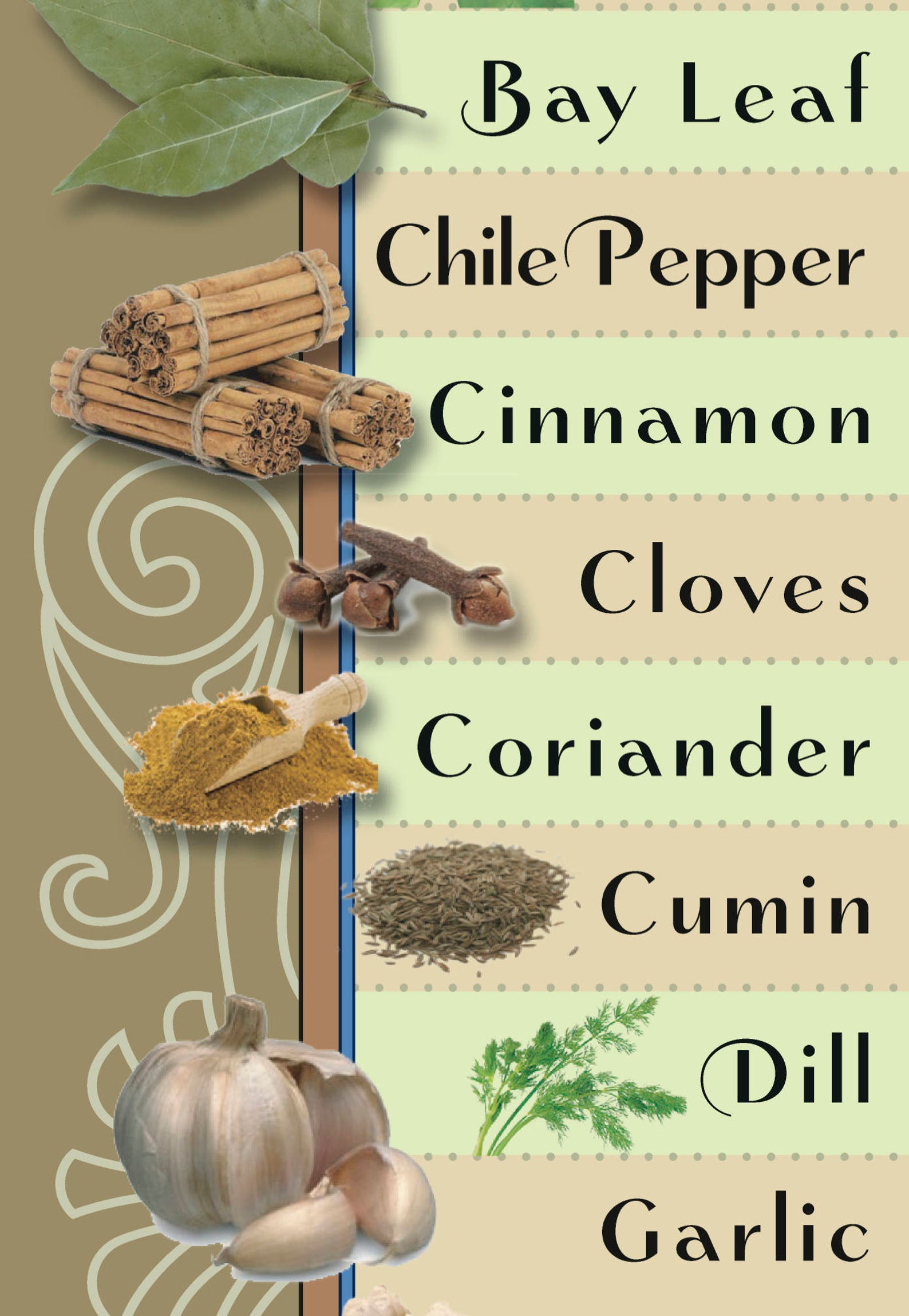 DIGITAL Kitchen Chart: Healing Herbs & Spices - Etsy