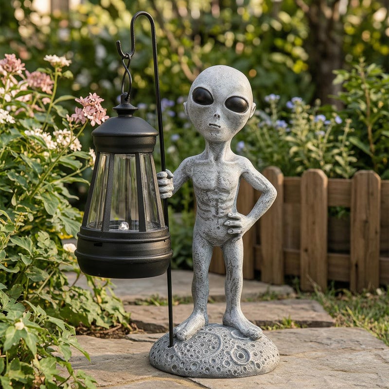 Alien Garden Statue - Etsy