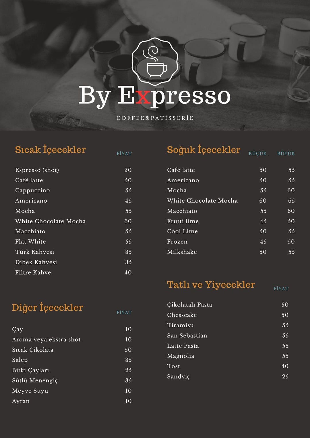 Custom Restaurant Menu Design, Modern Cafe Business Template ...