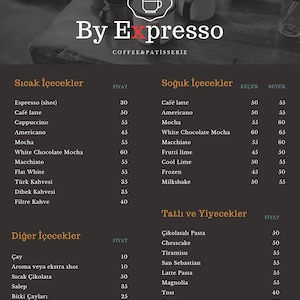 Custom Restaurant Menu Design, Modern Cafe Business Template ...