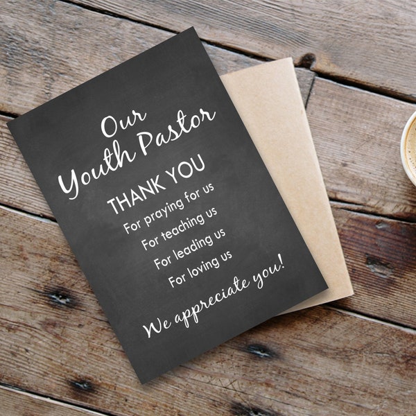 Pastor Birthday Card Printable - Etsy