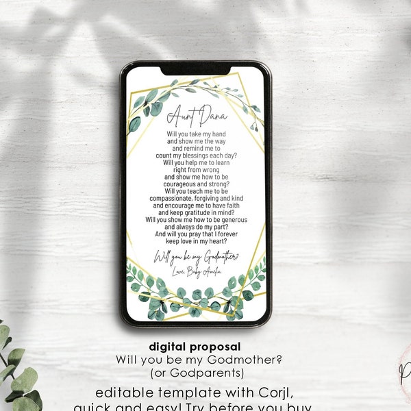 Godparents Proposal - Etsy