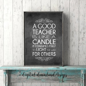 Christmas Teacher Appreciation Gift Printable QUICK Unique Word Art ...